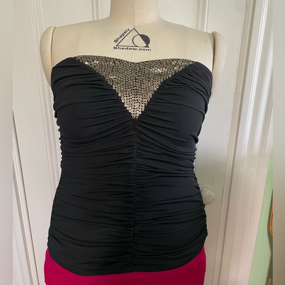 torrid | Tops | Torrid Plus Size Ruched Sequin Tube Top X 214 | Poshmark